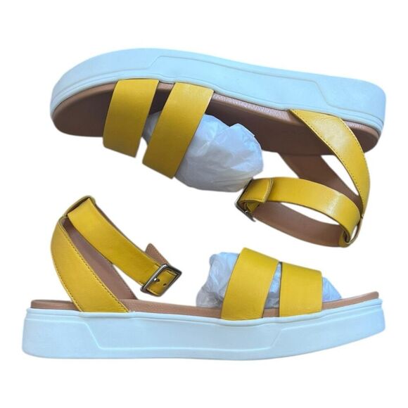 Lisa Vicky | Shoes | Lisa Vicky Yellow Spirit Ankle Strap Platform ...